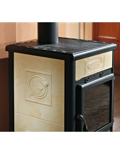 Stufa A Legna In Ghisa Modello ROSSELLA R1 8,8 KW La Nordica Extraflame ...